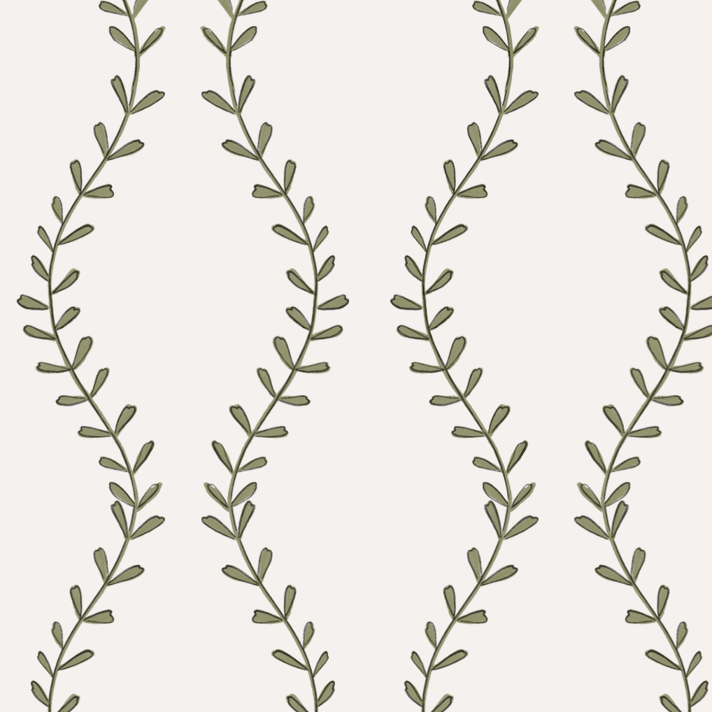Vintage Vines Wallpaper : Munks and Me - Nursery Wallpaper