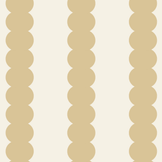 Scallop Stripe Wallpaper Yellow | Sample