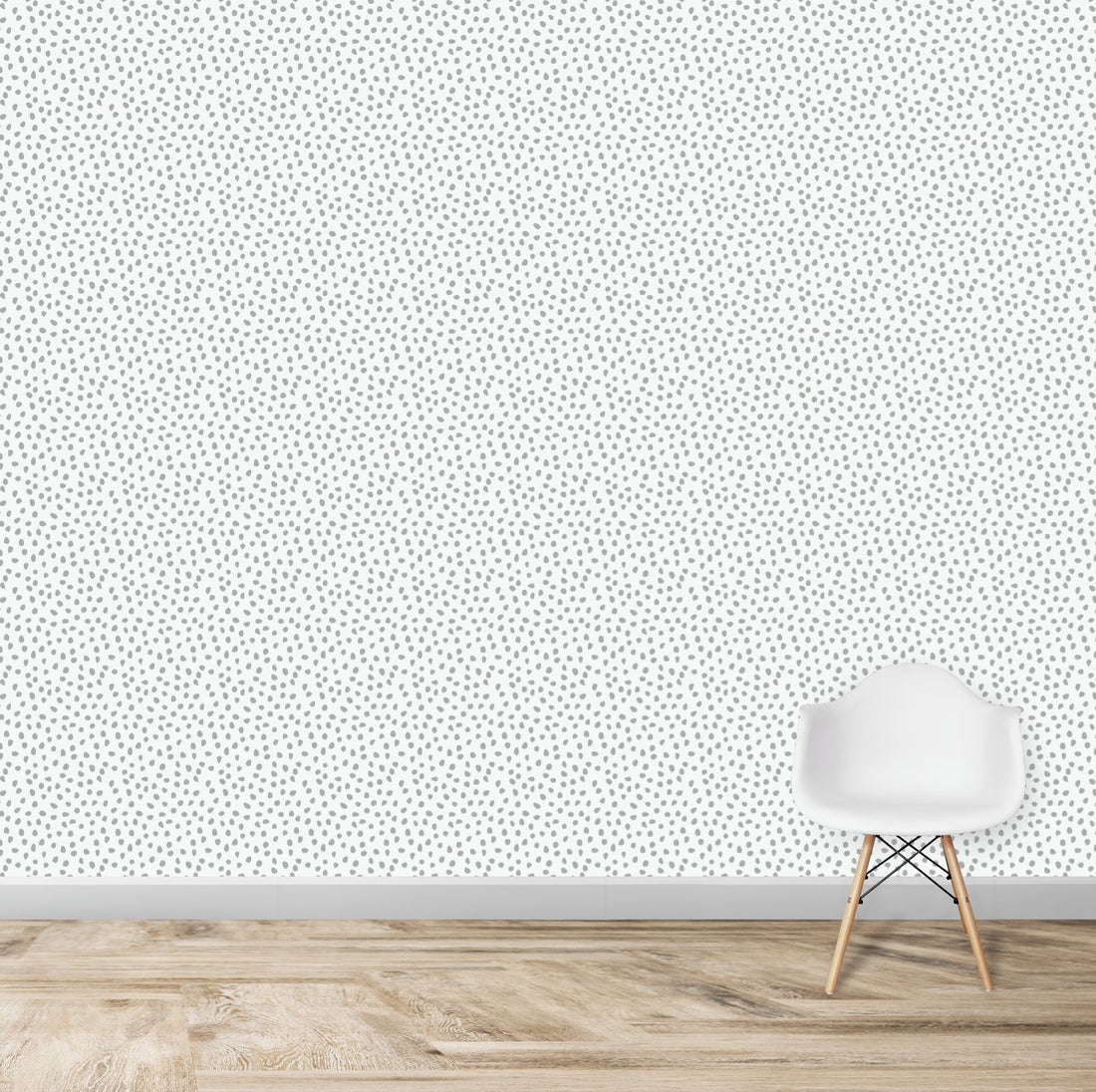 Sprinkle Wallpaper Repeat Pattern | Grey : Munks and Me - Nursery Wallpaper