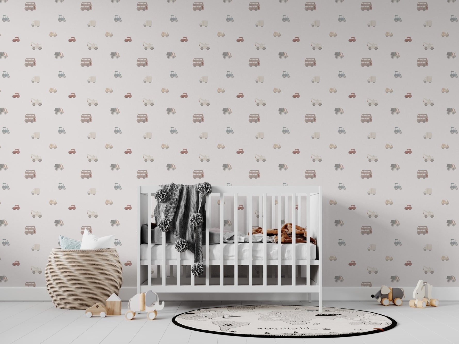 Transport Wallpaper : Munks and Me - Nursery Wallpaper
